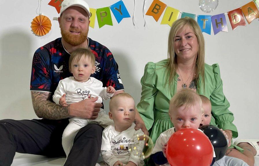 Parents of West Lothian quadruplets mark first birthday after 'crazy ...