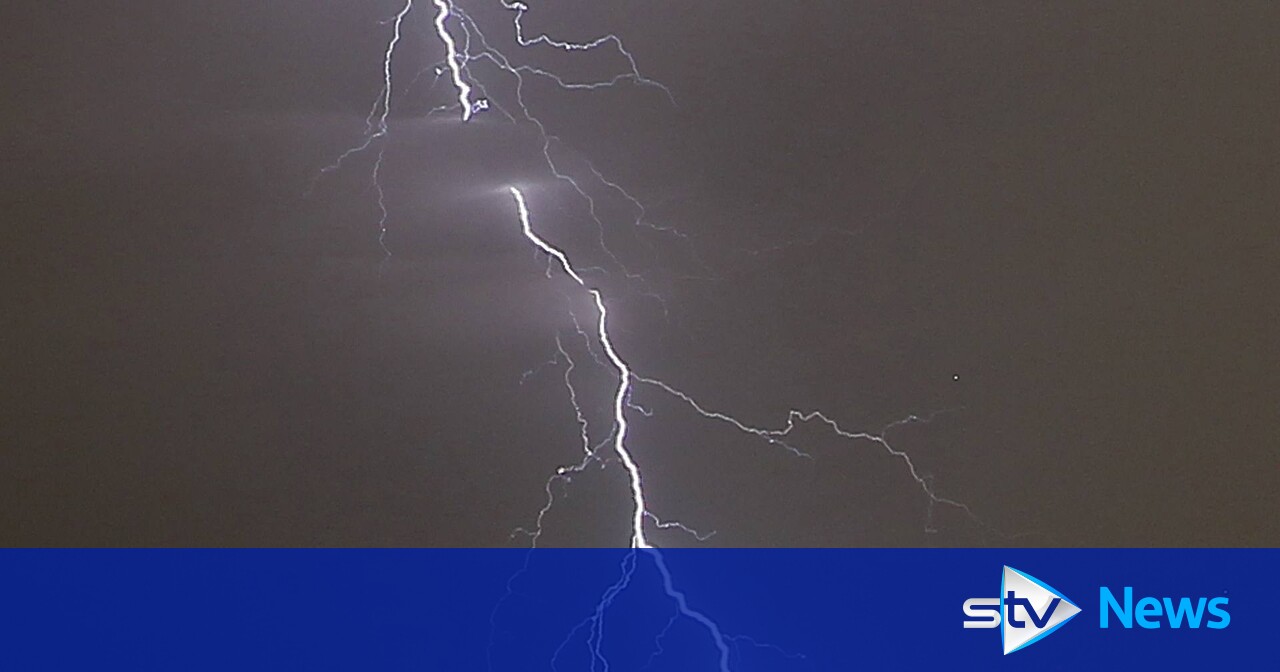 Lightning strike sets house on fire blocking road | STV News