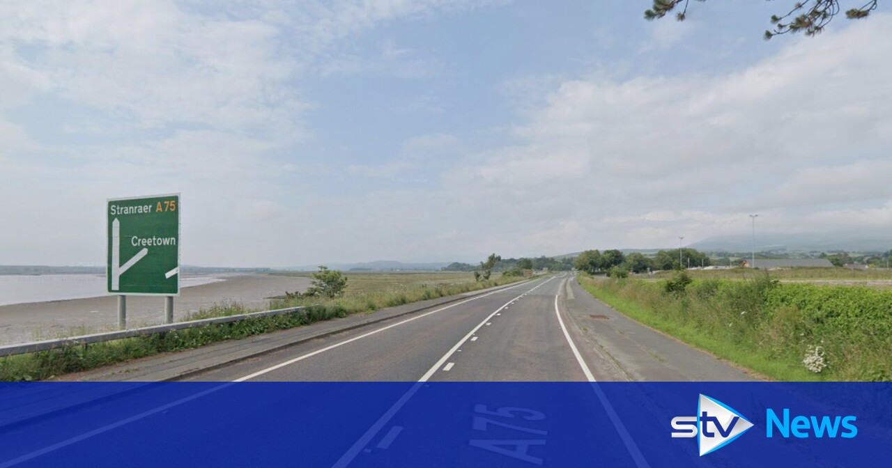 Driver in hospital after early morning A75 crash involving electric car ...