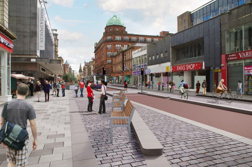 New images of Argyle Street redesign released as part of Glasgow ...