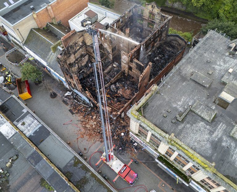 Drone images show aftermath of 'deliberate' fire that destroyed ...