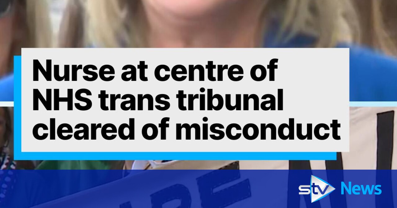 Nurse at centre of NHS trans tribunal cleared of misconduct | STV News