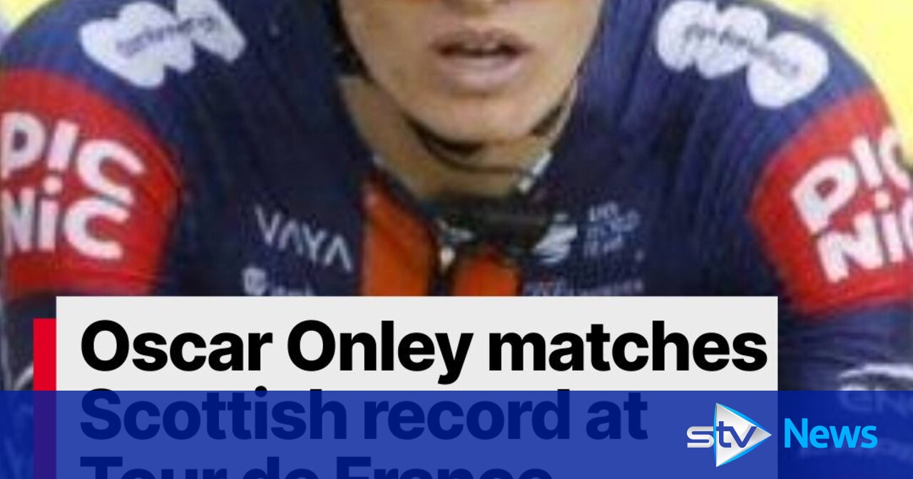 Oscar Onley matches Scottish record at Tour de France | STV News