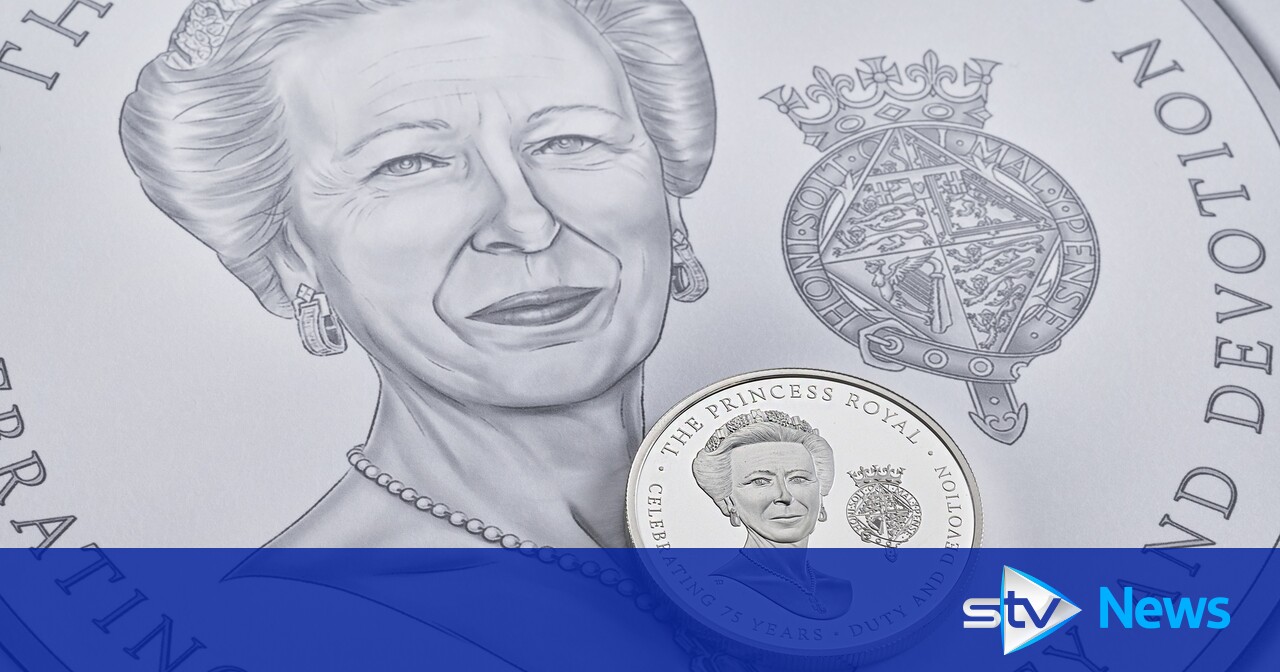 First Royal Mint coin to celebrate Anne goes on sale for her 75th ...