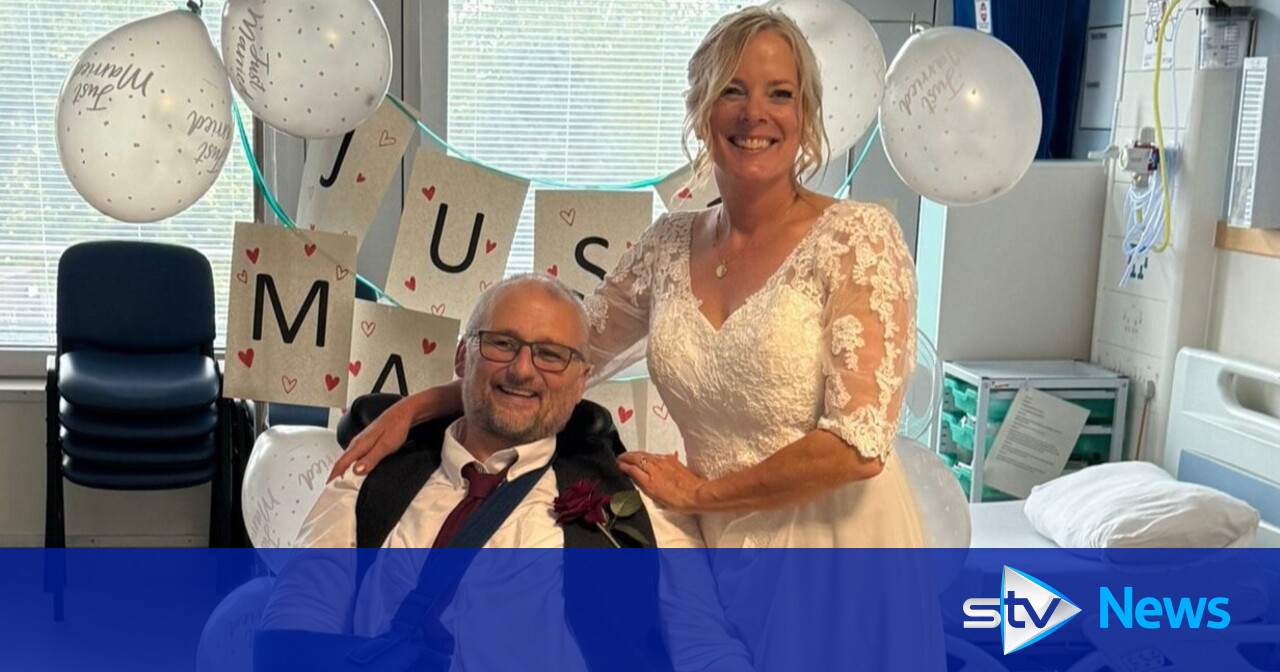 Couple tie knot at Dundee hospital after groom in life-changing ...