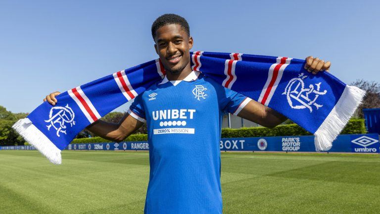 Rangers announce signing of left-back Jayden Meghoma on a season-long ...