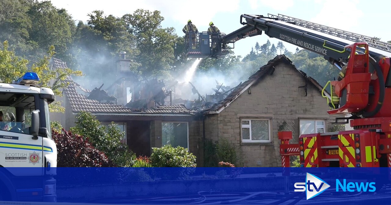 Moray homes evacuated and residents urged to close windows after fire ...