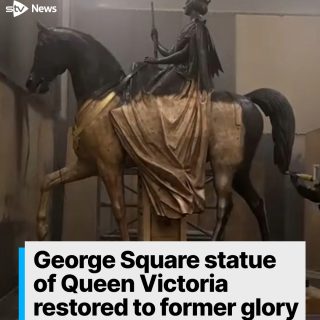George Square statue of Queen Victoria restored to former glory | STV News
