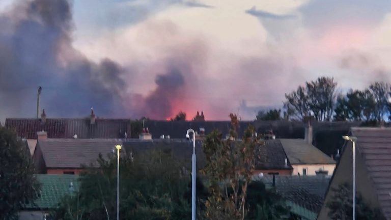 Firefighters battle another blaze at Lossiemouth quarry after spate of ...