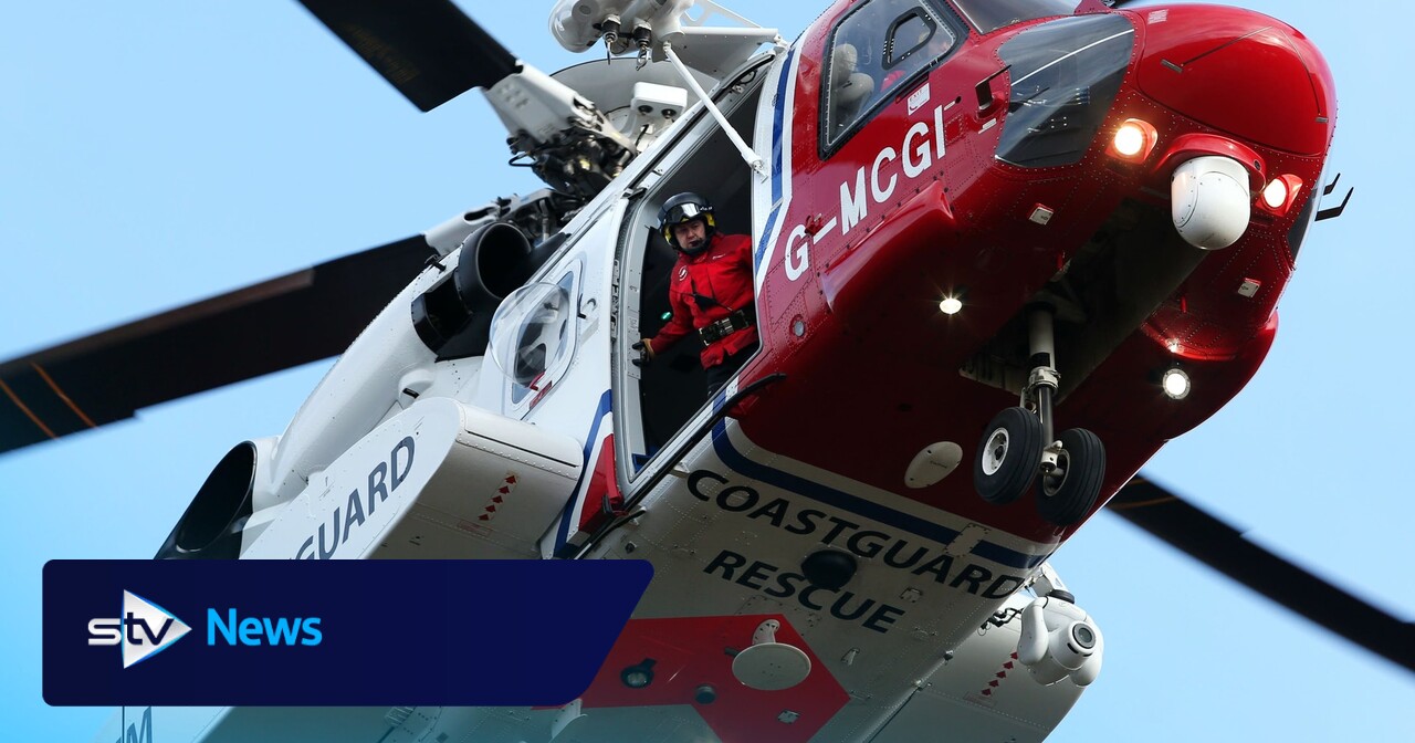 Two rescued from sinking fishing vessel by helicopter | STV News
