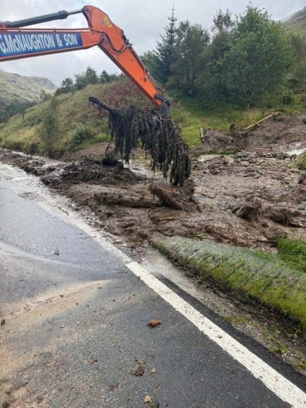 A83: Drivers face 60-mile diversion after 11 landslides along Rest and ...