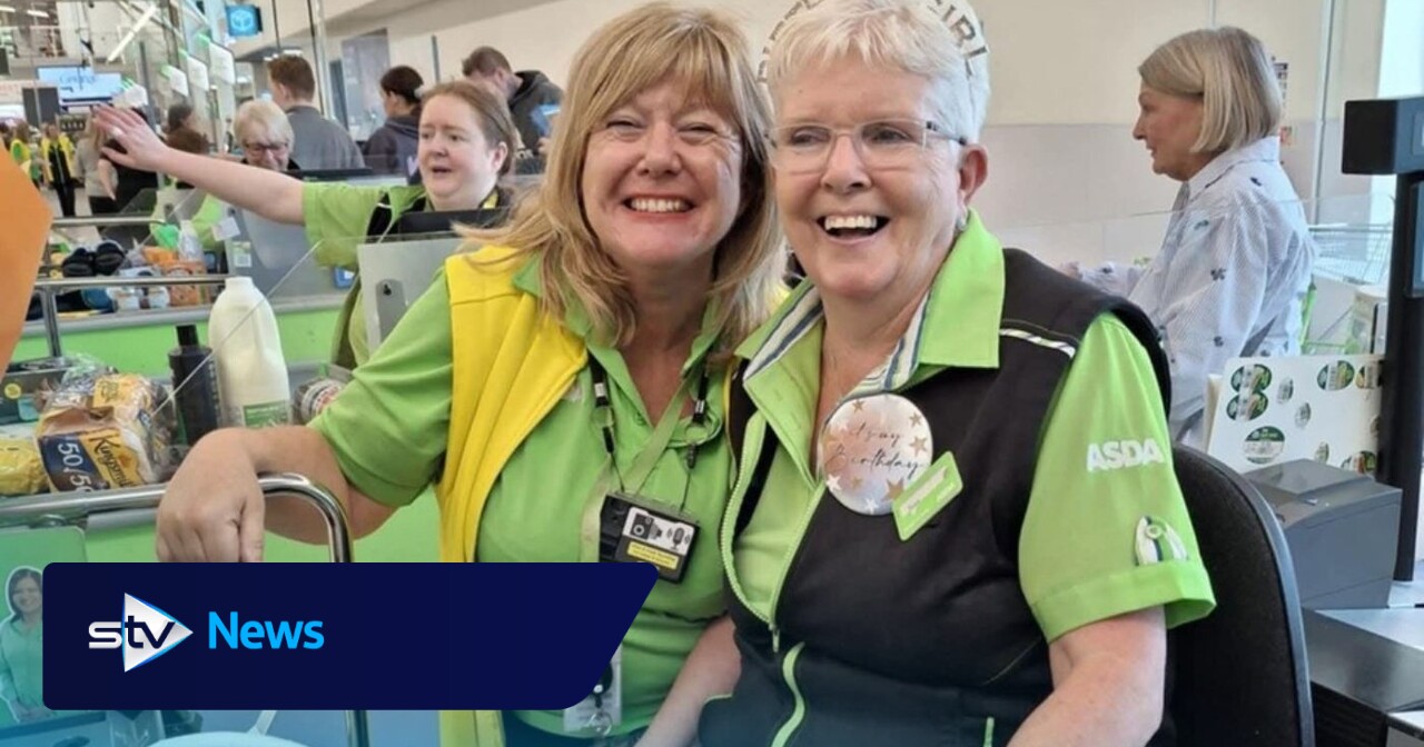 Asda cashier great-gran says working at 80 'keeps me young' | STV News