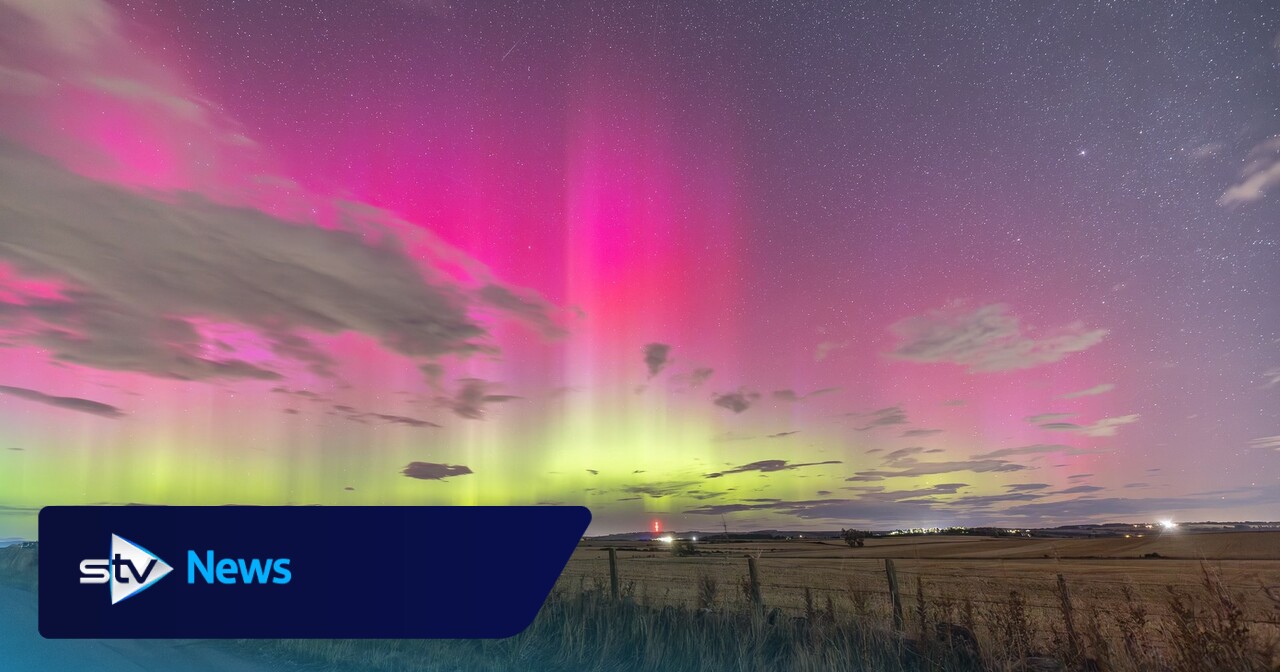 Northern Lights dance across Scotland's skies amid geomagnetic storm ...