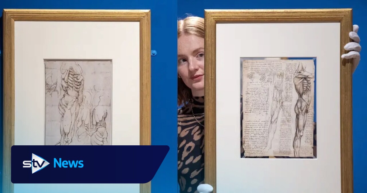 Da Vinci and Michelangelo drawings go on display in Scotland for first ...