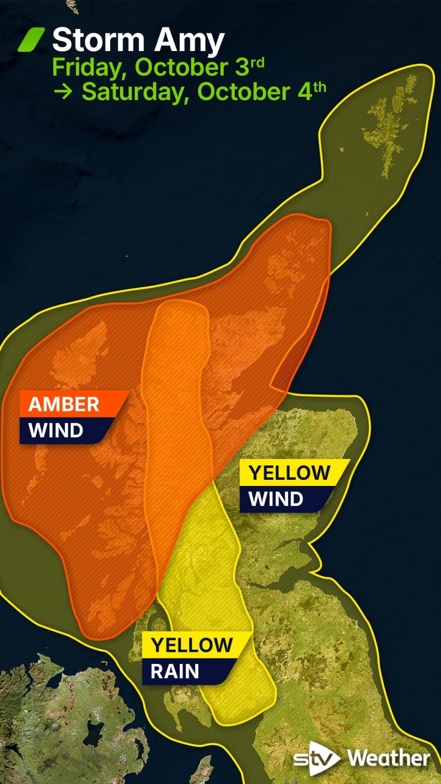 Power cuts, travel disruption and flooding as Storm Amy hits Scotland ...