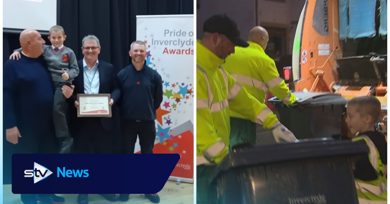Inverclyde binmen recognised with award after befriending autistic ...