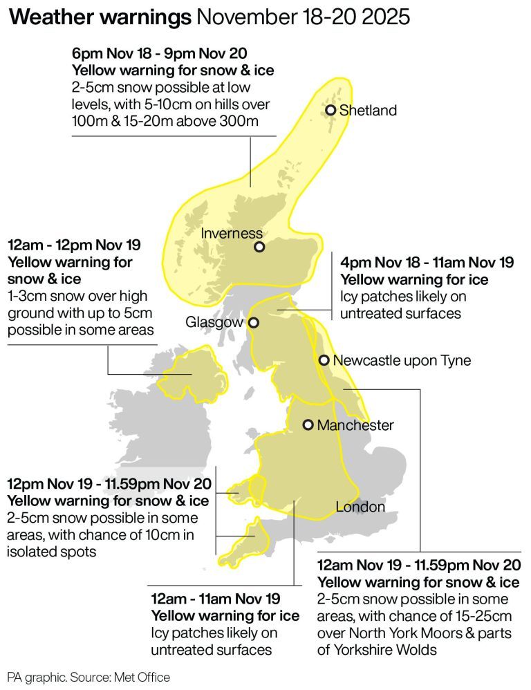 North of Scotland prepares for another day of snowy and icy conditions ...