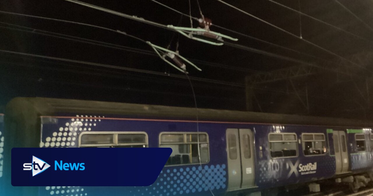 Glasgow Central trains face disruption after damage to overhead wires ...