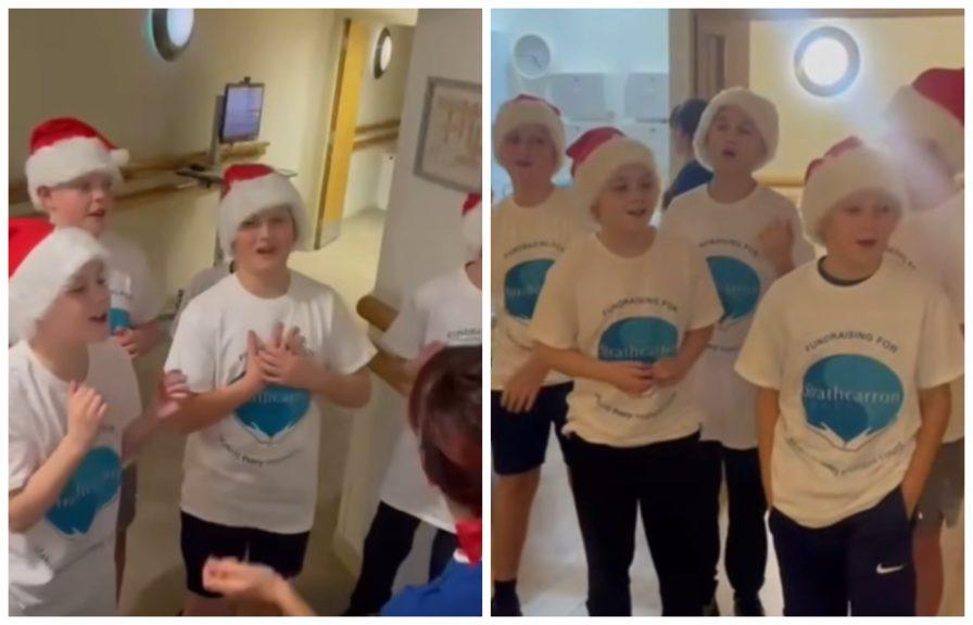 Denny boys singing superstars spread Christmas cheer at hospice | STV News