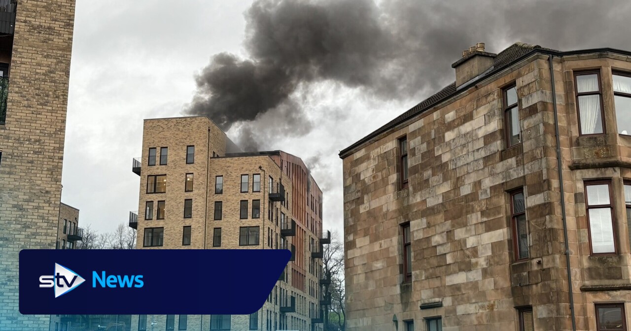 Fire breaks out in new block of flats in Glasgow | STV News