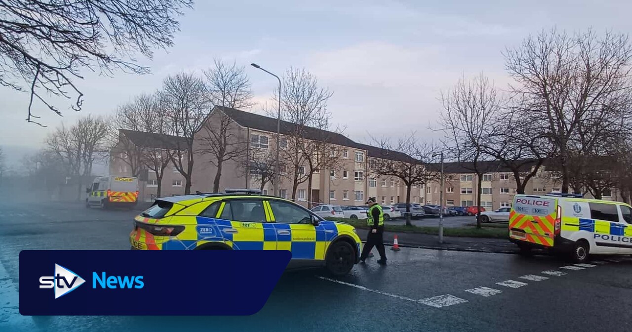 Homes evacuated as armed police cordon off streets in Glasgow in ...