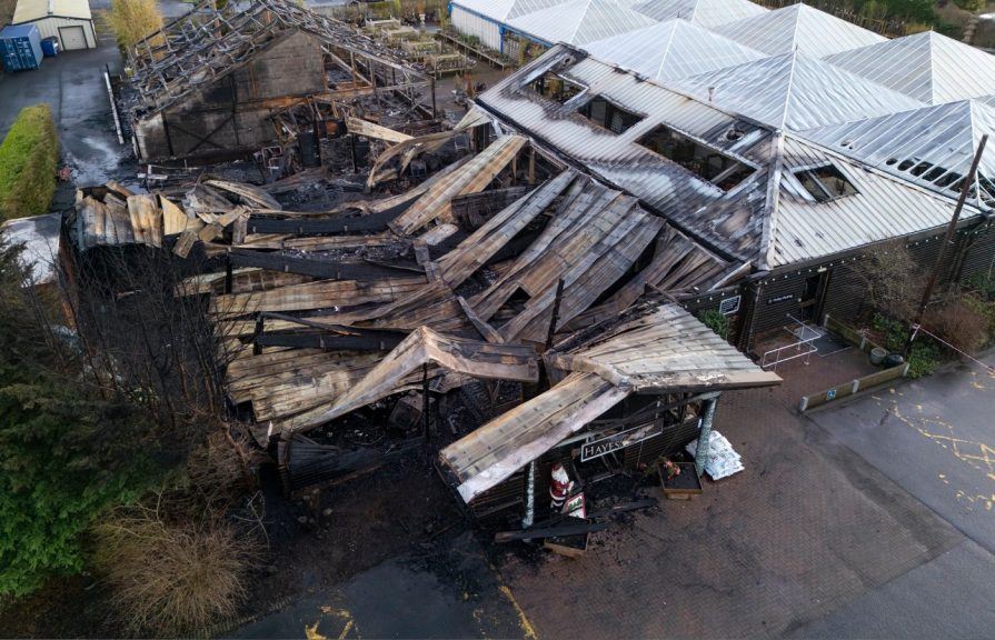 Drone images show aftermath of devastating fire that burned down ...