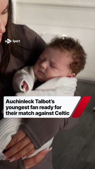 Auchinleck Talbot’s youngest fan ready for their match against Celtic ...
