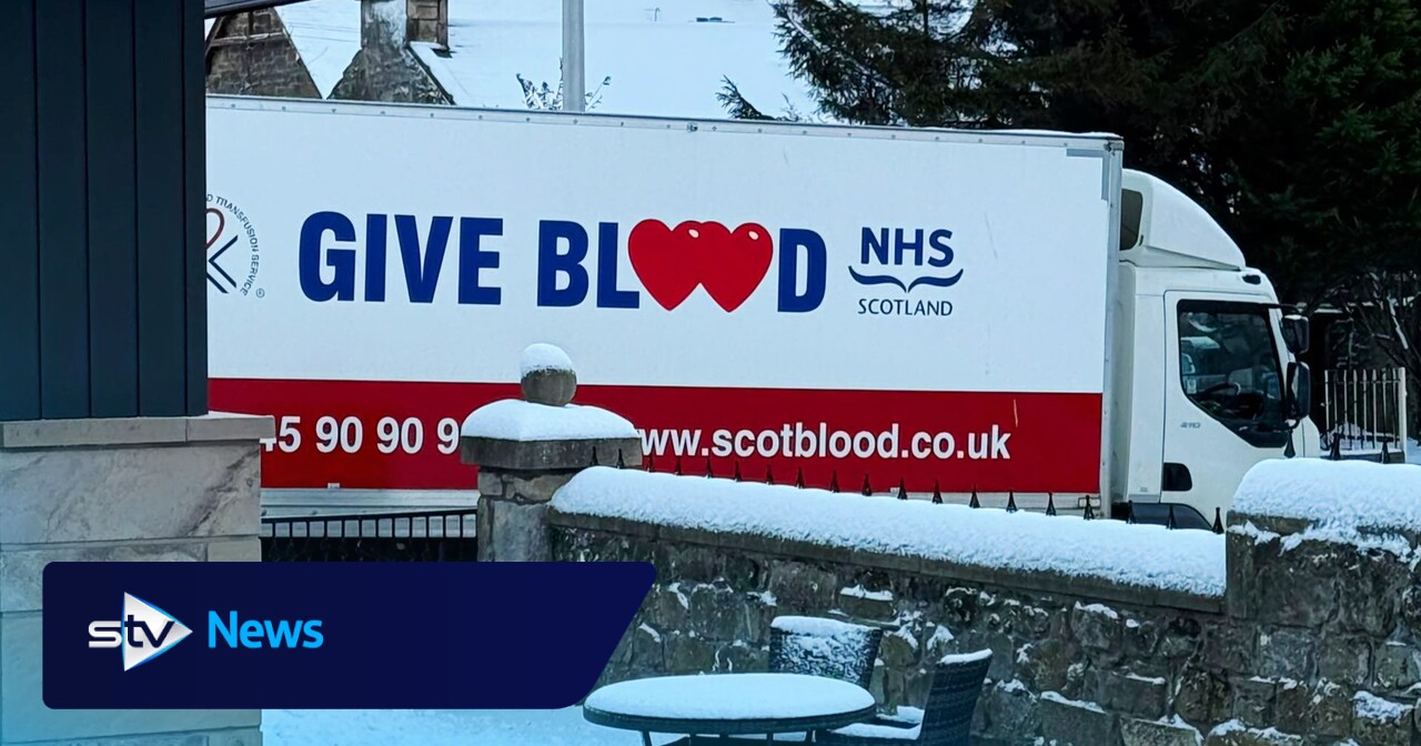 Blood supplies running low across Scotland amid severe snow and ...