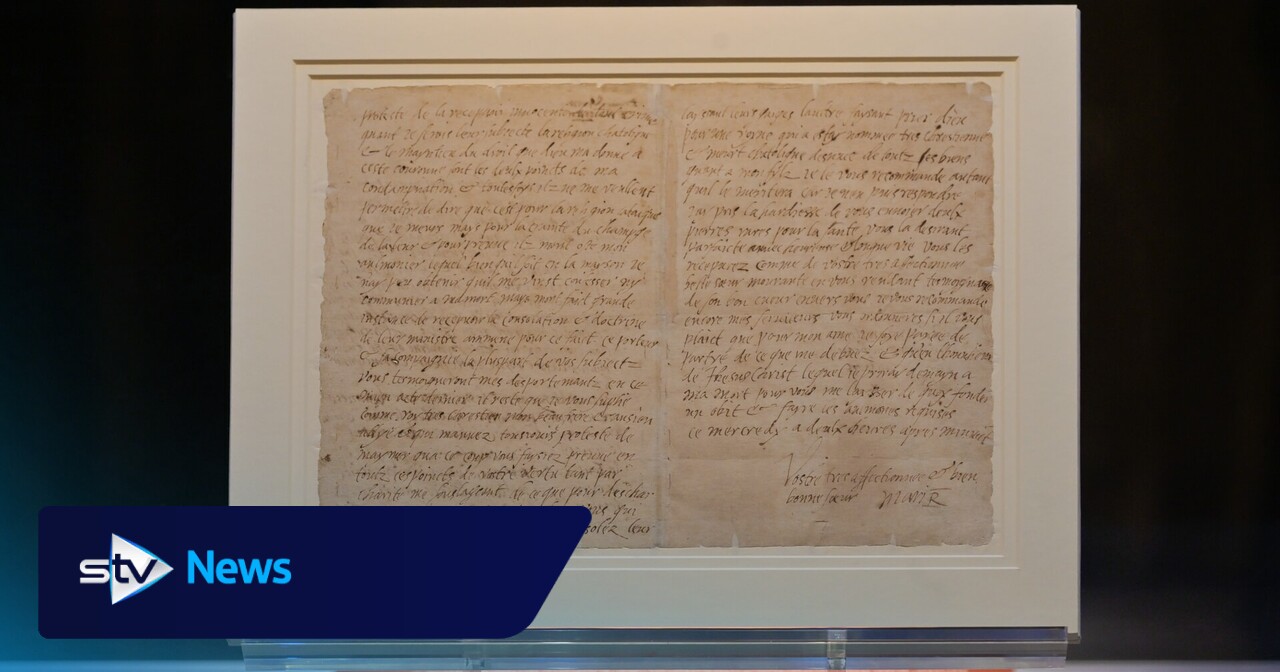 Mary, Queen of Scots' last letter goes on display at Perth Museum | STV ...
