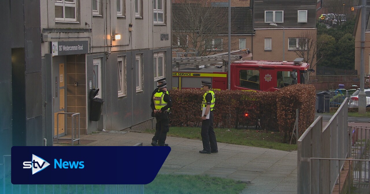 Public urged to avoid area after fire breaks out at Glasgow multi ...
