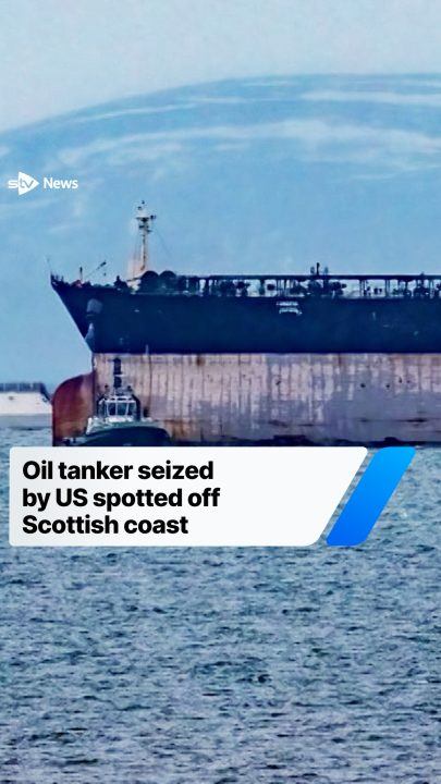 Oil tanker seized by US spotted off Scottish coast | STV News