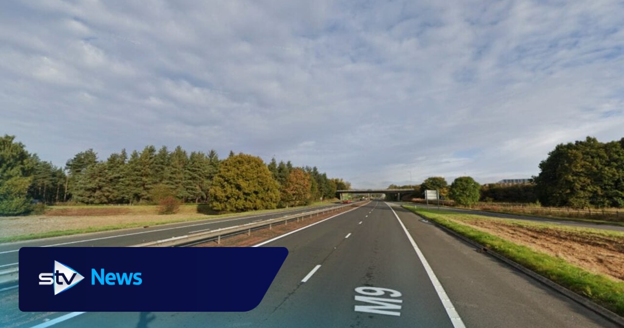 Section of M9 shut after fuel spill near Keir Roundabout | STV News