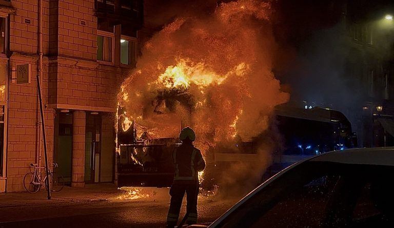 Bus company investigating after vehicle burst into flames in Edinburgh ...