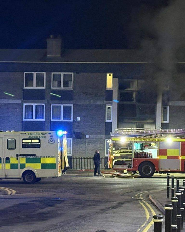 Three people injured after fire breaks out at Aberdeen flat during ...