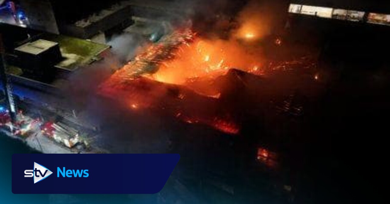Man charged after fire ripped through former Ayrshire shopping mall and ...