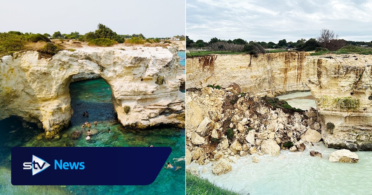 Famous Lovers’ Arch in Italy collapses during Valentine's Day storm ...