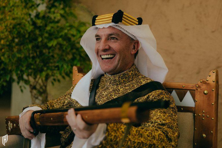 Ex Celtic manager Brendan Rodgers poses with gun wearing traditional ...