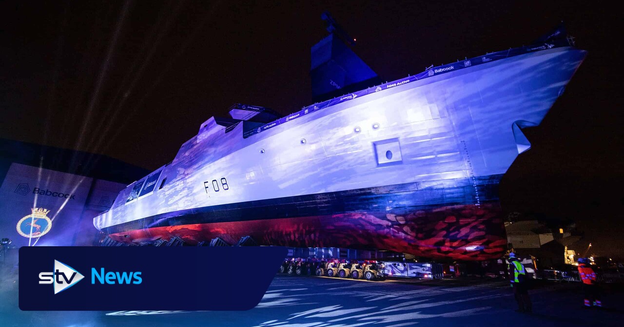 Two new Scottish-built warships reach key stages of construction | STV News