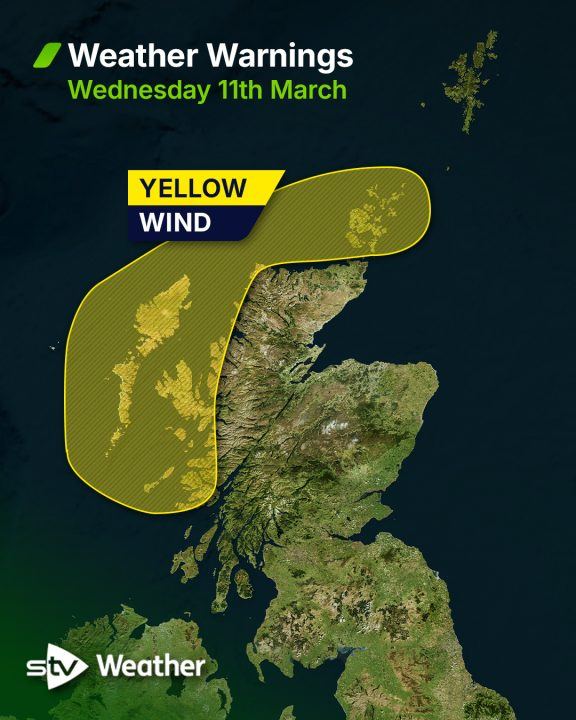 Two weather warnings issued as winds of up to 80mph to hit Scotland ...