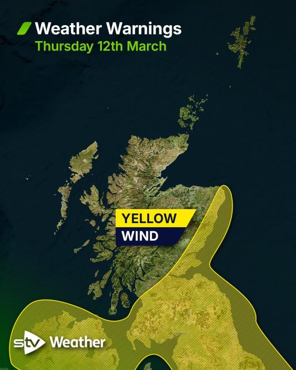Two weather warnings issued as winds of up to 80mph to hit Scotland ...