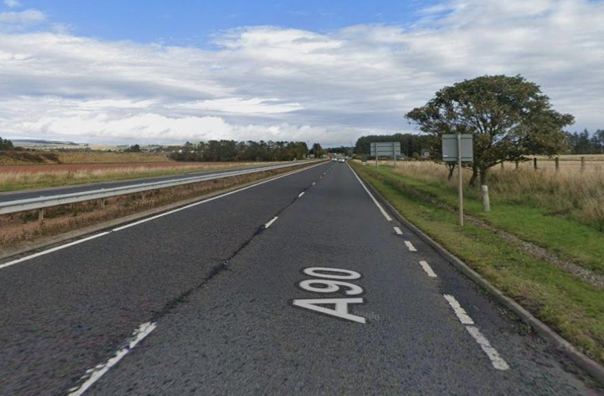 A90 blocked in both directions by 'fallen power cables' | STV News