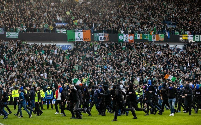 SFA launches investigation after Rangers and Celtic fans invade pitch ...