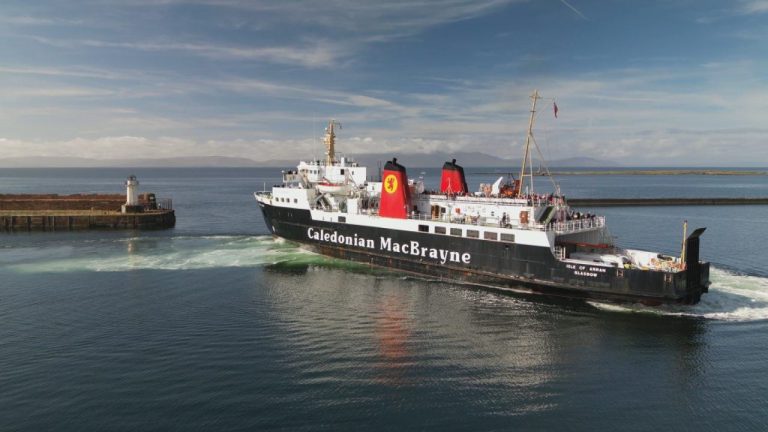 CalMac ferry MV Isle of Arran returns to service after five-week ...
