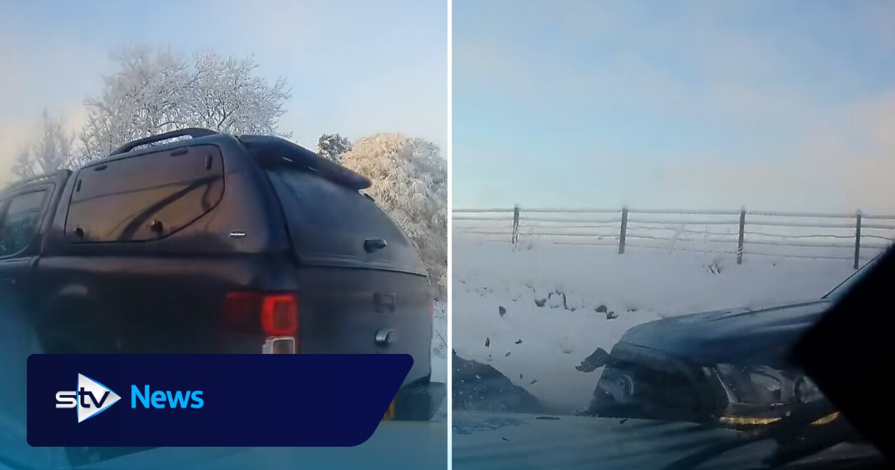 Watch as 'dangerous' driver rams stolen truck into police after chase ...
