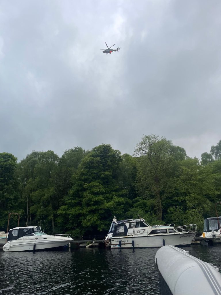 Search for person in water after boat catches fire on River Leven | STV ...